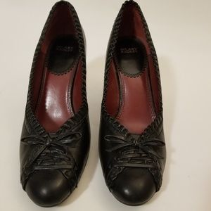 Hilary Radley | Shoes | Hilary Radley Black Pumps W Ruffles And Bow ...